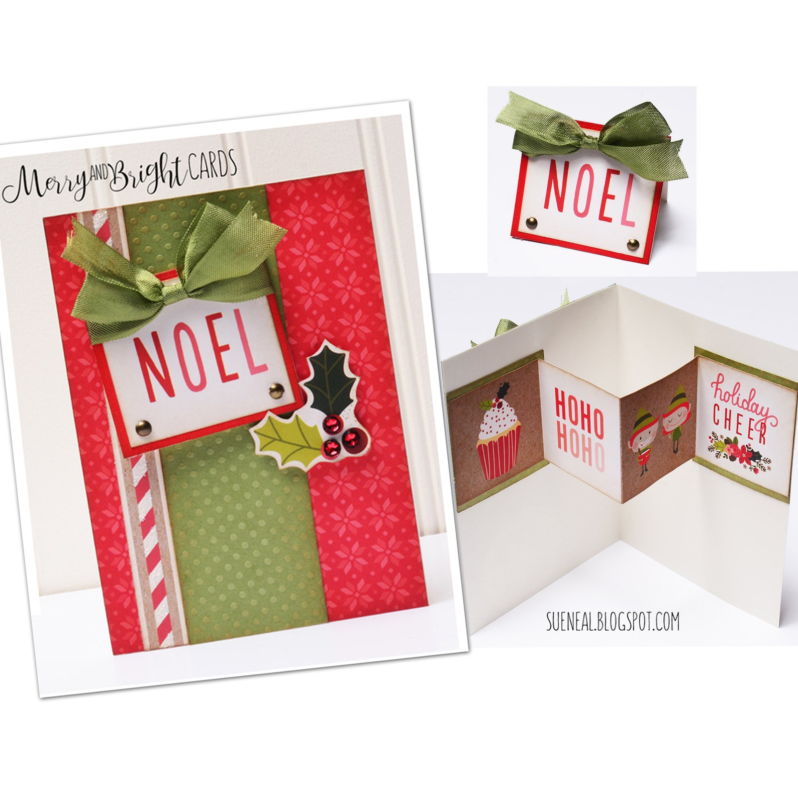 Christmas Card Kit, MERRY & BRIGHT Cards, Christmas Card Making Kits ...