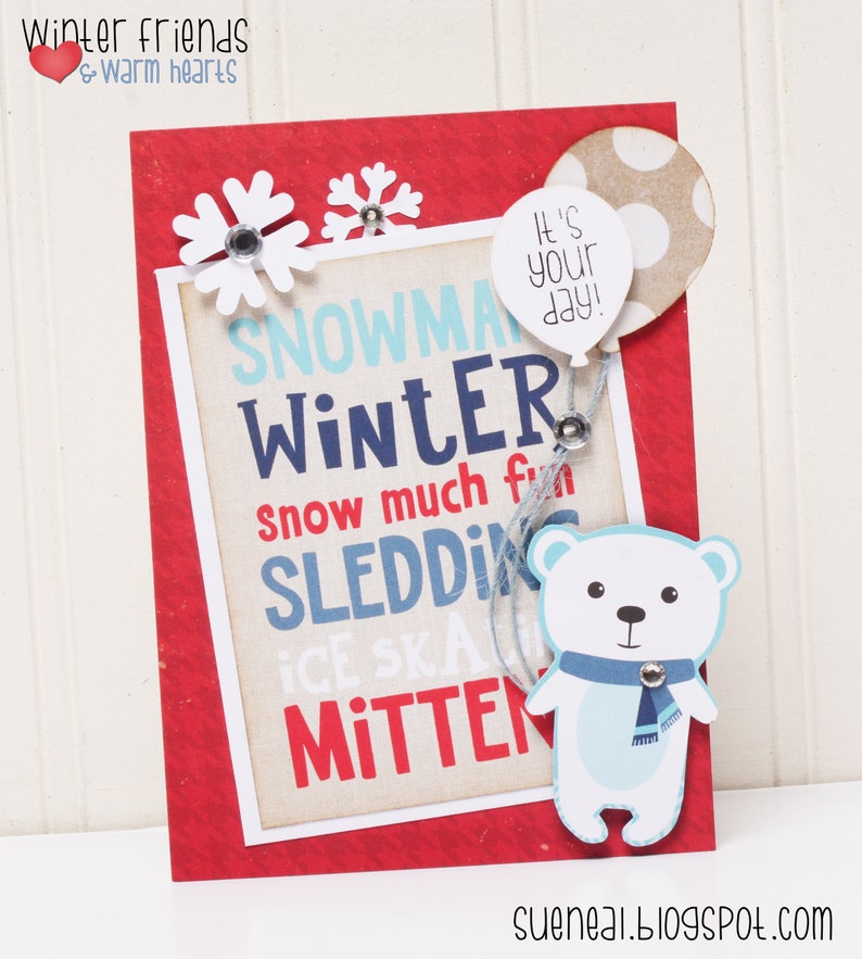 Card Making Kit, Winter Friends, Warm Hearts Card Making Kit, Winter ...
