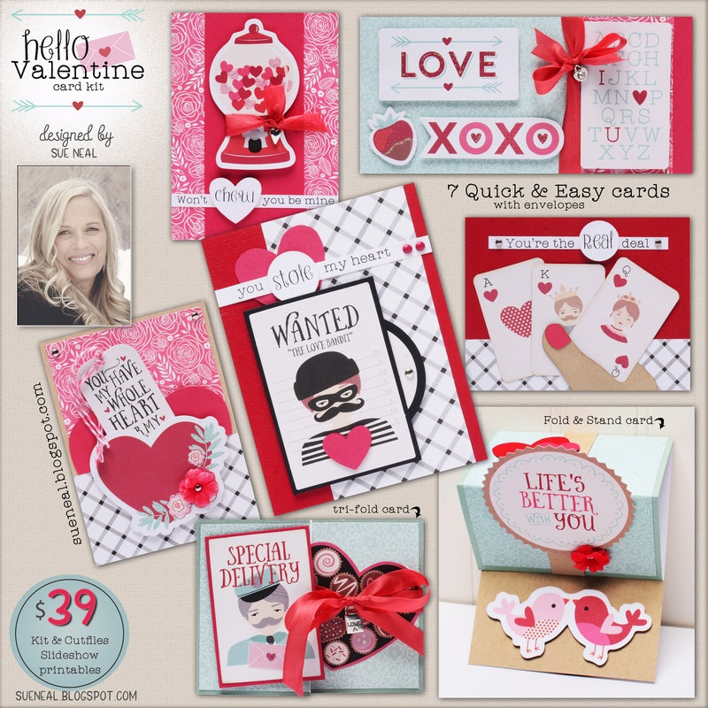 Handmade Valentine Cards - Etsy