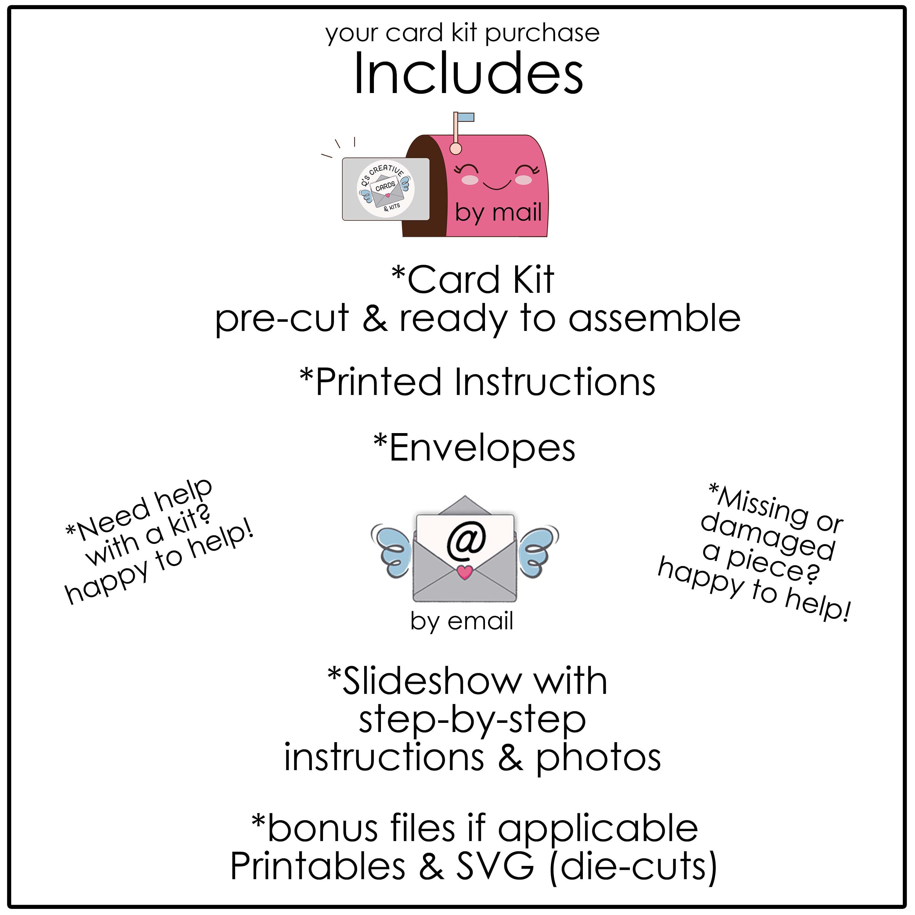 Fast Food FUN CARD Making Kit, DIY Card Kit, Pizza Card, Hamburger Card ...