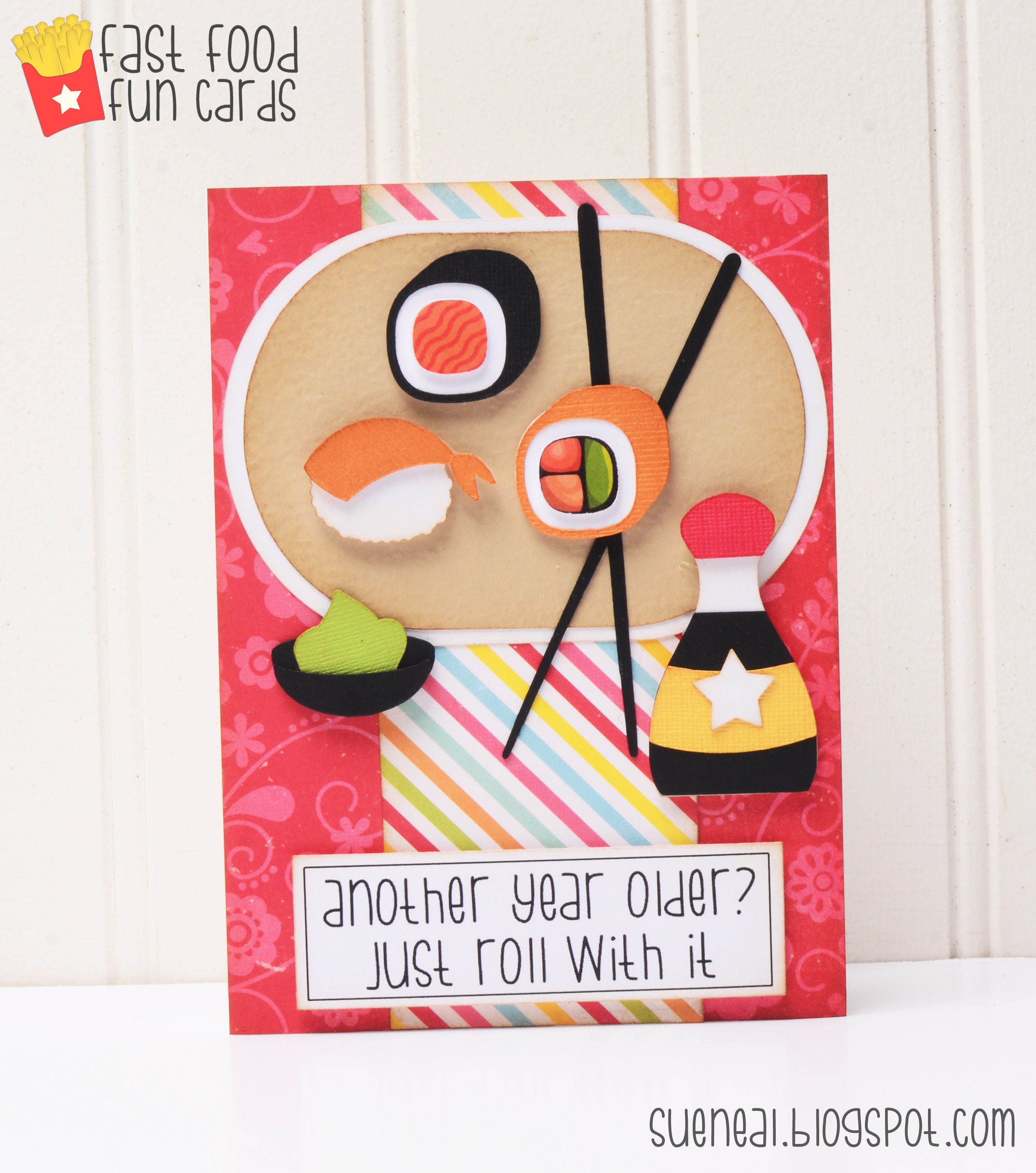 Fast Food FUN CARD Making Kit, DIY Card Kit, Pizza Card, Hamburger Card ...