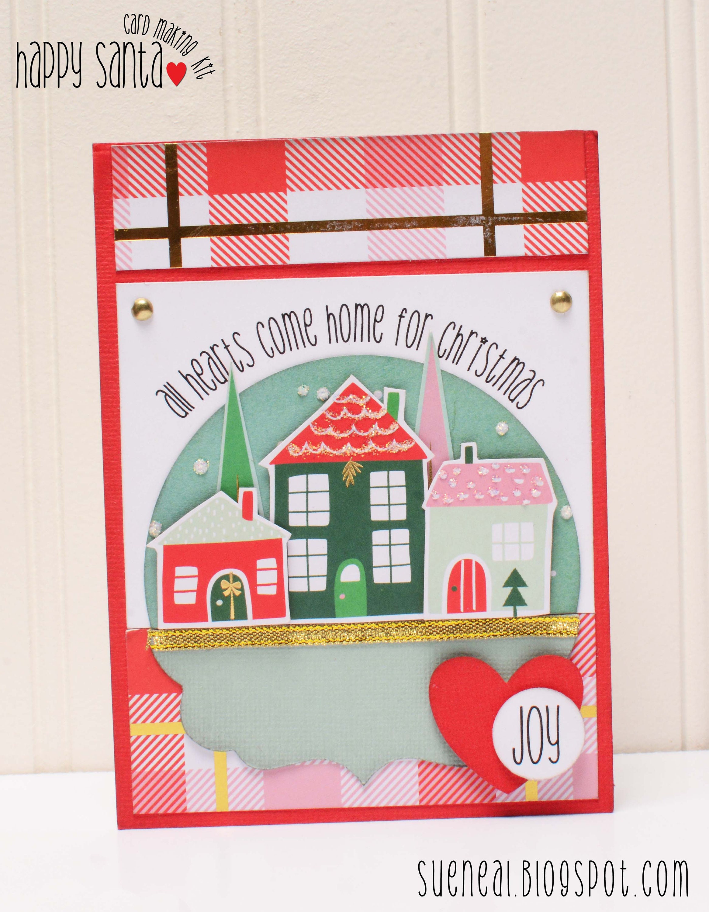 HAPPY SANTA Card Making Kit, DIY Christmas Cards, Wobble Santas ...