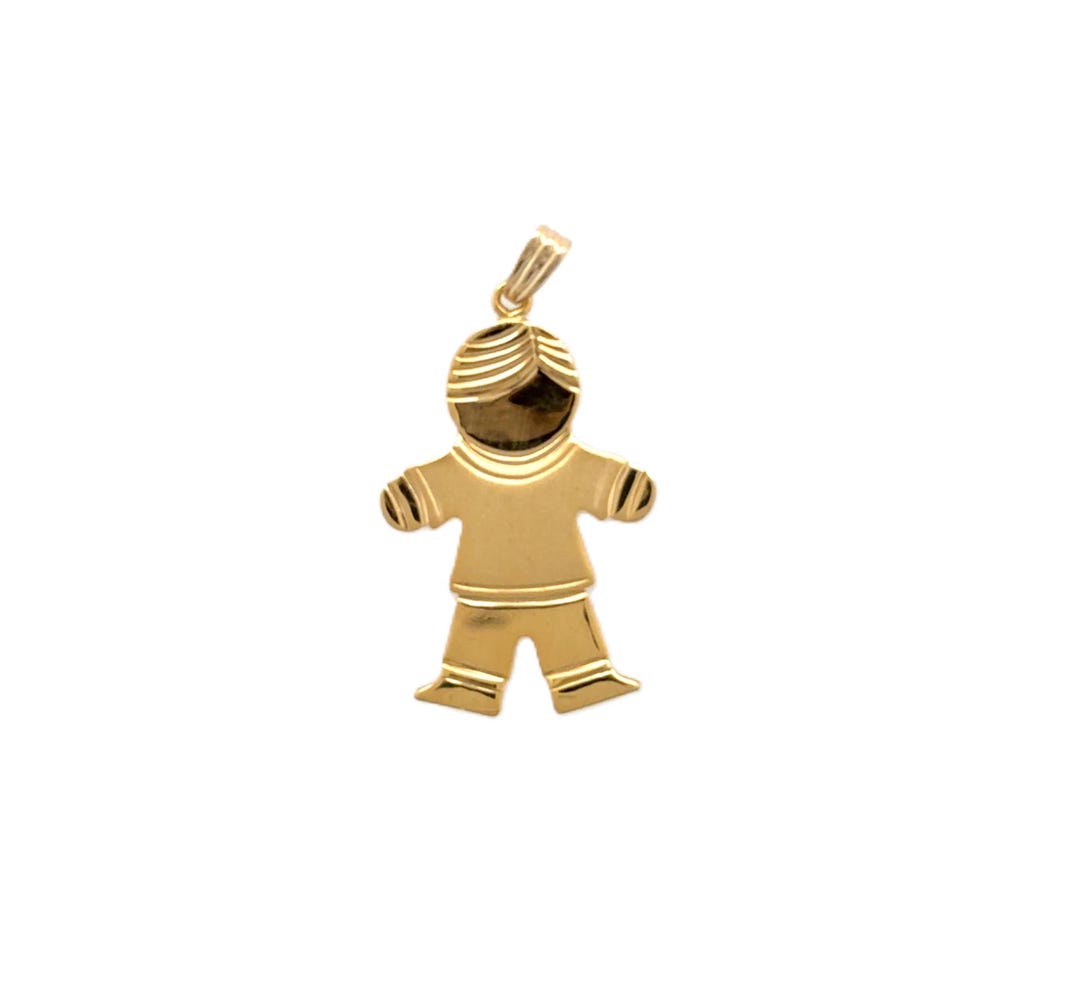 Vintage 14k Yellow Gold Large Boy Charm, Made by Carla - Etsy
