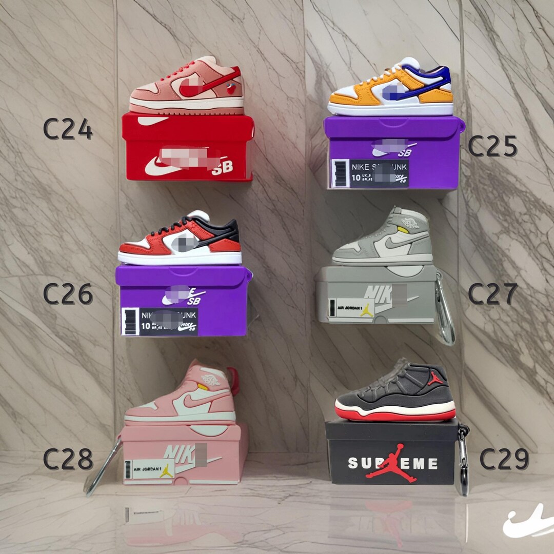 Sneaker Shoe Box Design AirPod Case Custom AirPod Case for Gen 1/2/3 ...