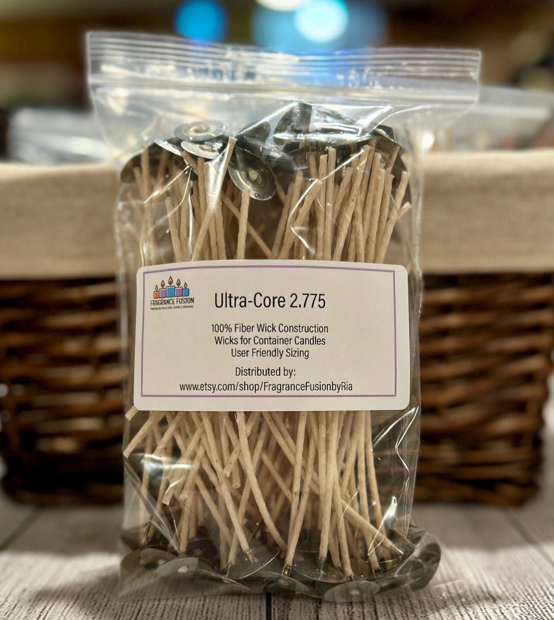 Ultra Core by Fil-tec Fiber Wick 6 Container Candle Wick Size 2.775 - Etsy
