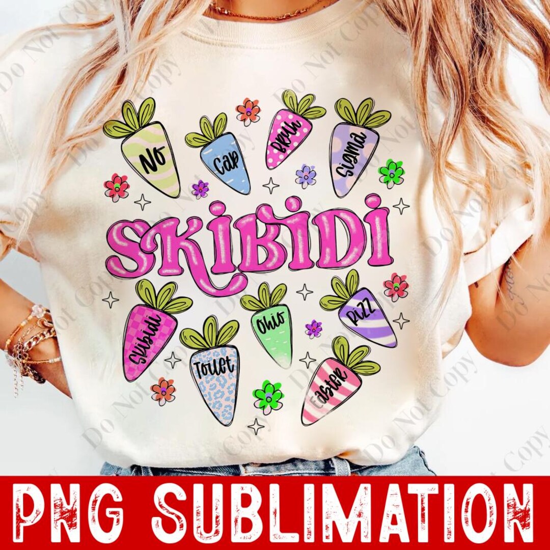 Skibidi Easter Rizzler Png, Easter Eggs, Gen Alpha Slang Easter Png ...