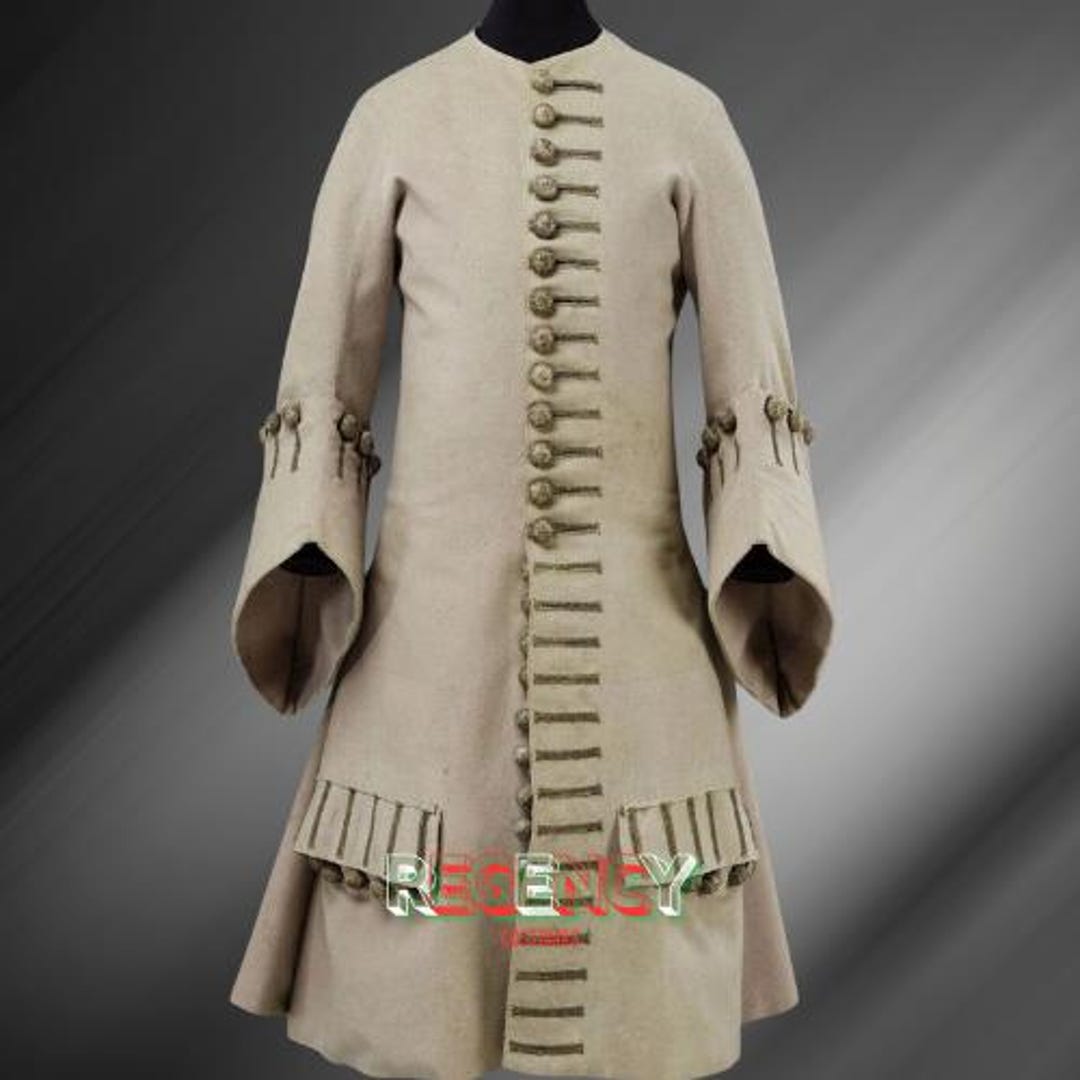 New Mens Revolutionary Colonial Regency Outfit - Mens Pirate Frock Coat ...