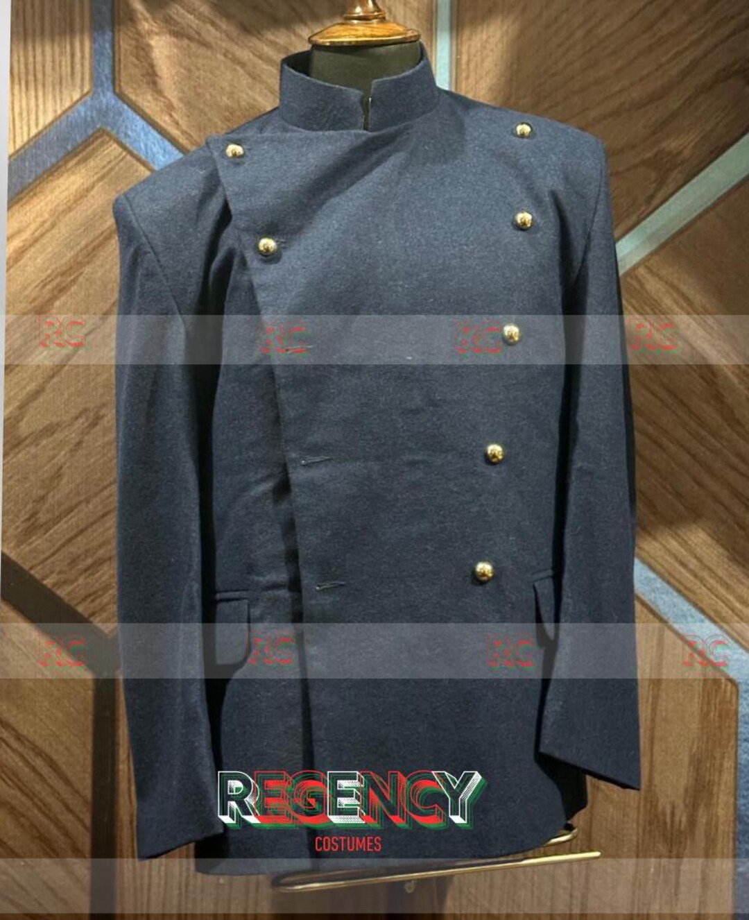 New Mens Double Breasted Chauffeur Jacket - Mens Reenactment Jacket ...