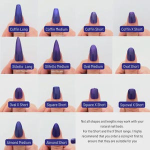 Hand-painted Gel Nails | Custom Nail Set | Reusable Nails | DIY ...