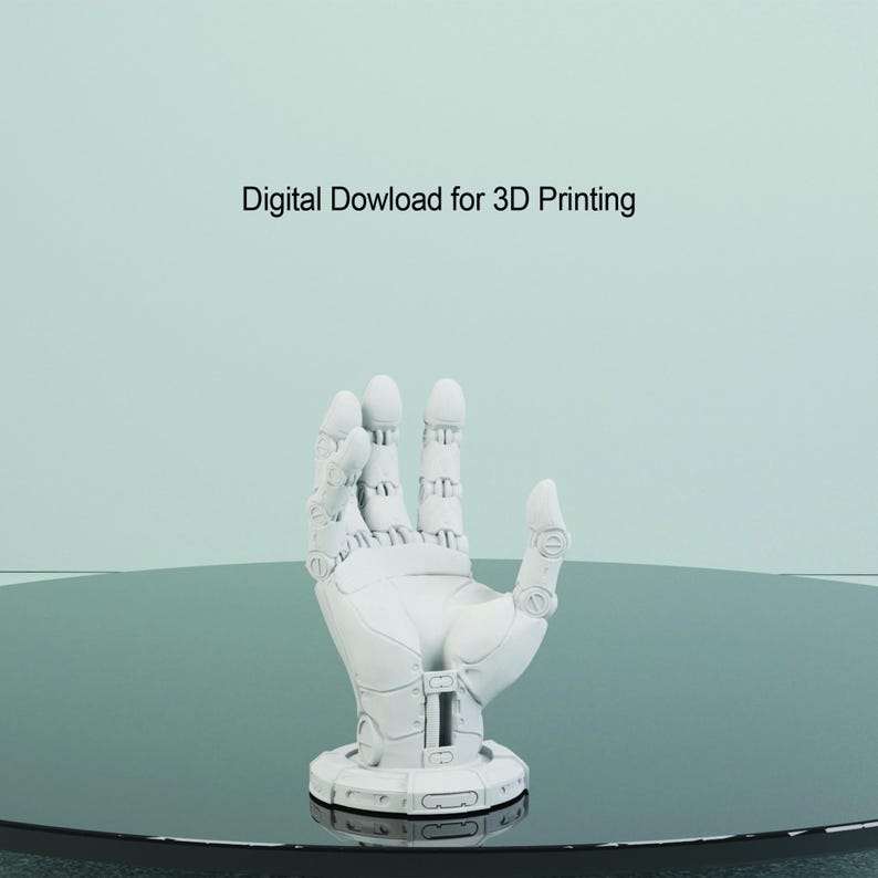 3D Printable Android Robot Hand Phone Holder: Desk Gadget (STL File) - Etsy