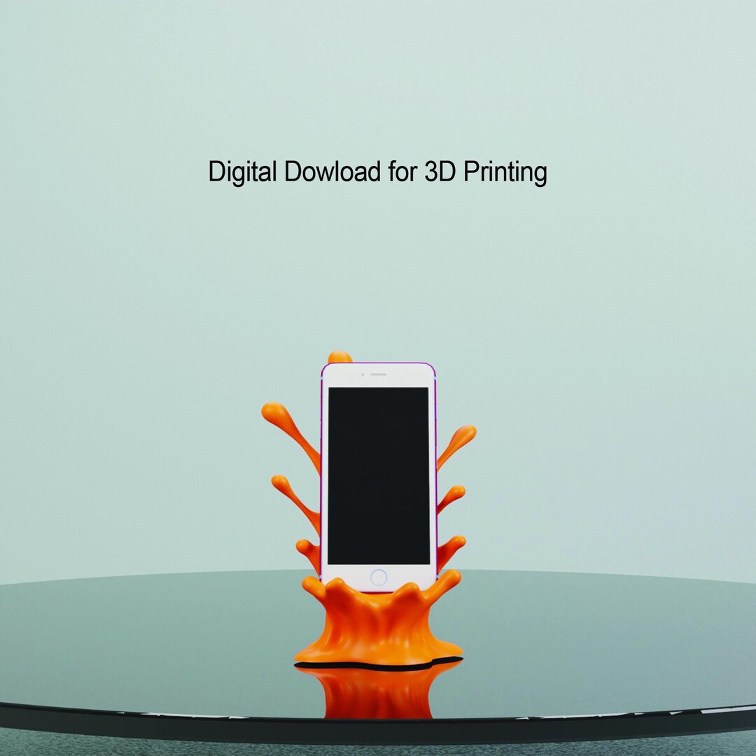 3D Printable Splash Phone Stand: Tech Lover Gift (digital Download) - Etsy