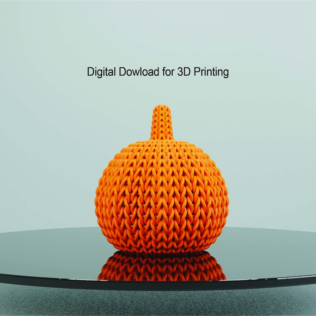 Personalized Halloween 3D Printed Pumpkin Digital Download for Fall ...