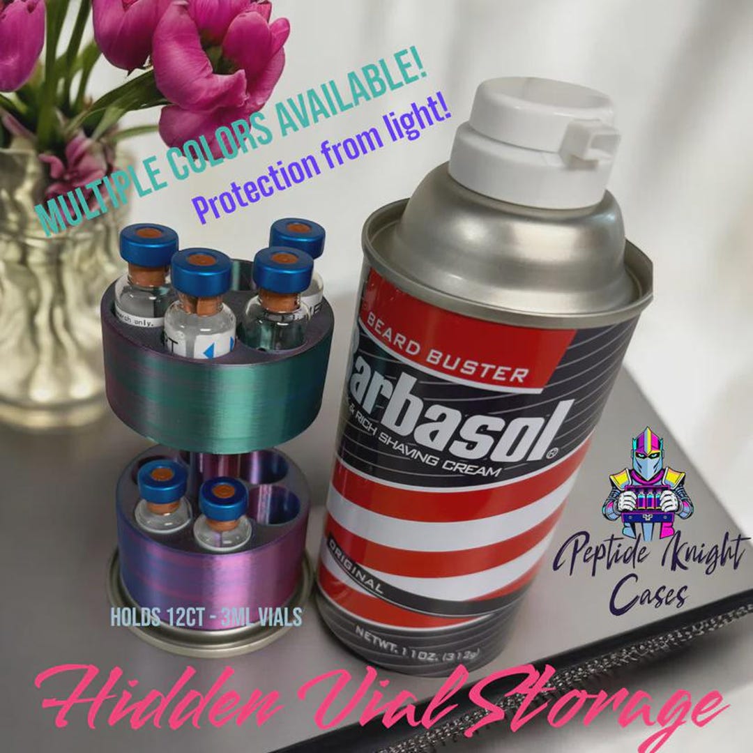 Hidden Peptide Vial Storage Container Carrying Case Organizer - Etsy