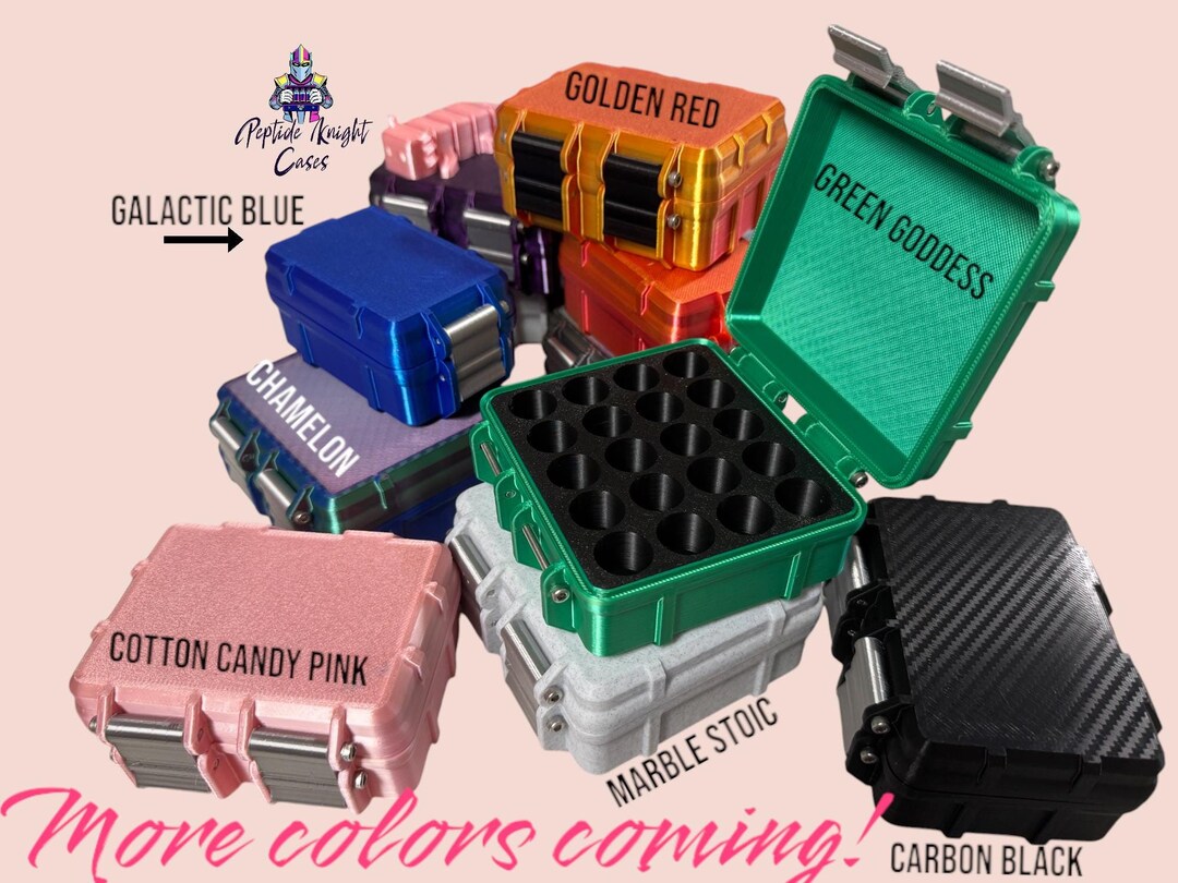 Vibrant Peptide Storage Cases – Colorful & Durable! - Etsy
