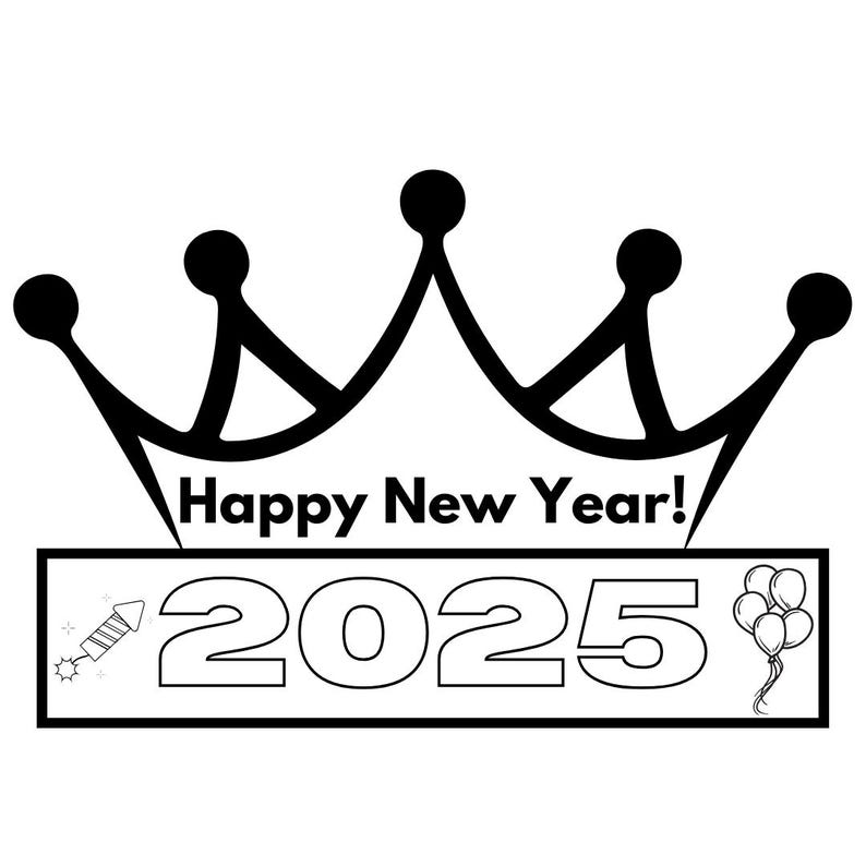 New Year Crowns and Headband 2025 - Etsy