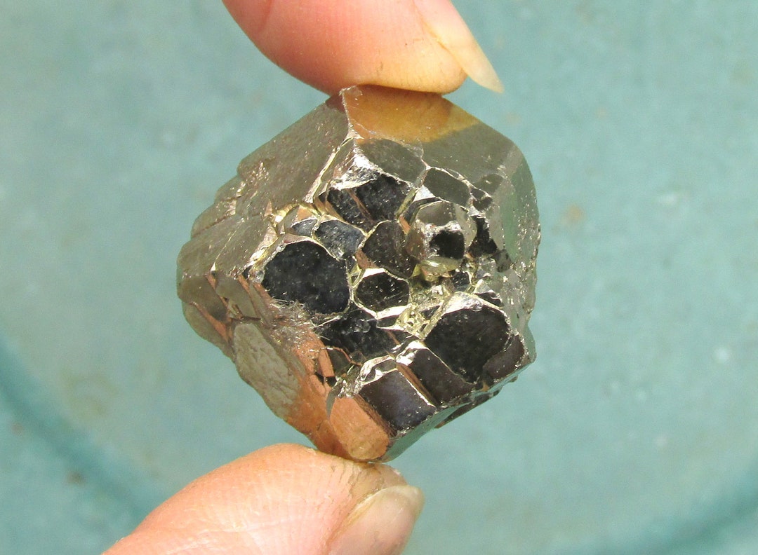 RARE Pyrite Pyritohedron Crystal NATURAL Mineral Specimen From Peru ...