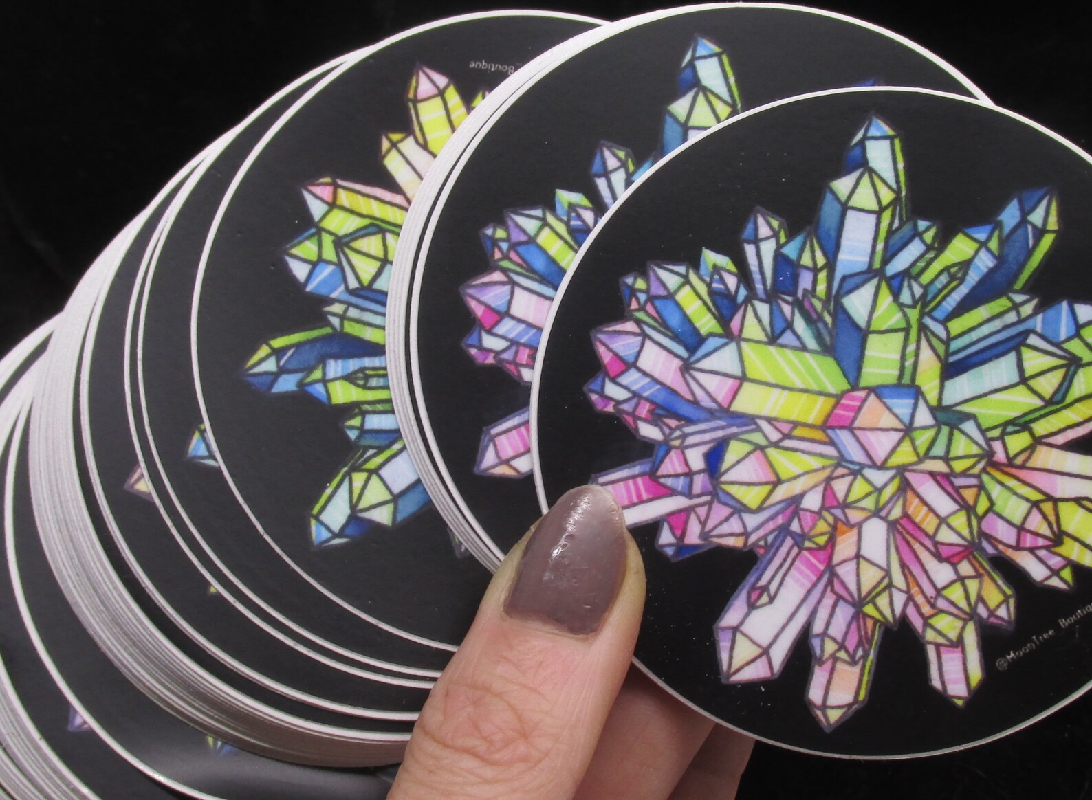 Original Crystal Art STICKERS 3 Full Color Glossy Decal - Etsy UK