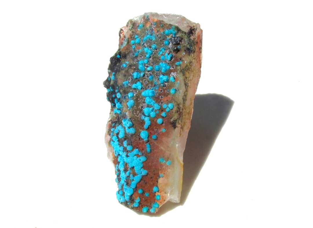 Chrysocolla Spheres on Quartz Crystal 1.5oz From Chile All Natural ...