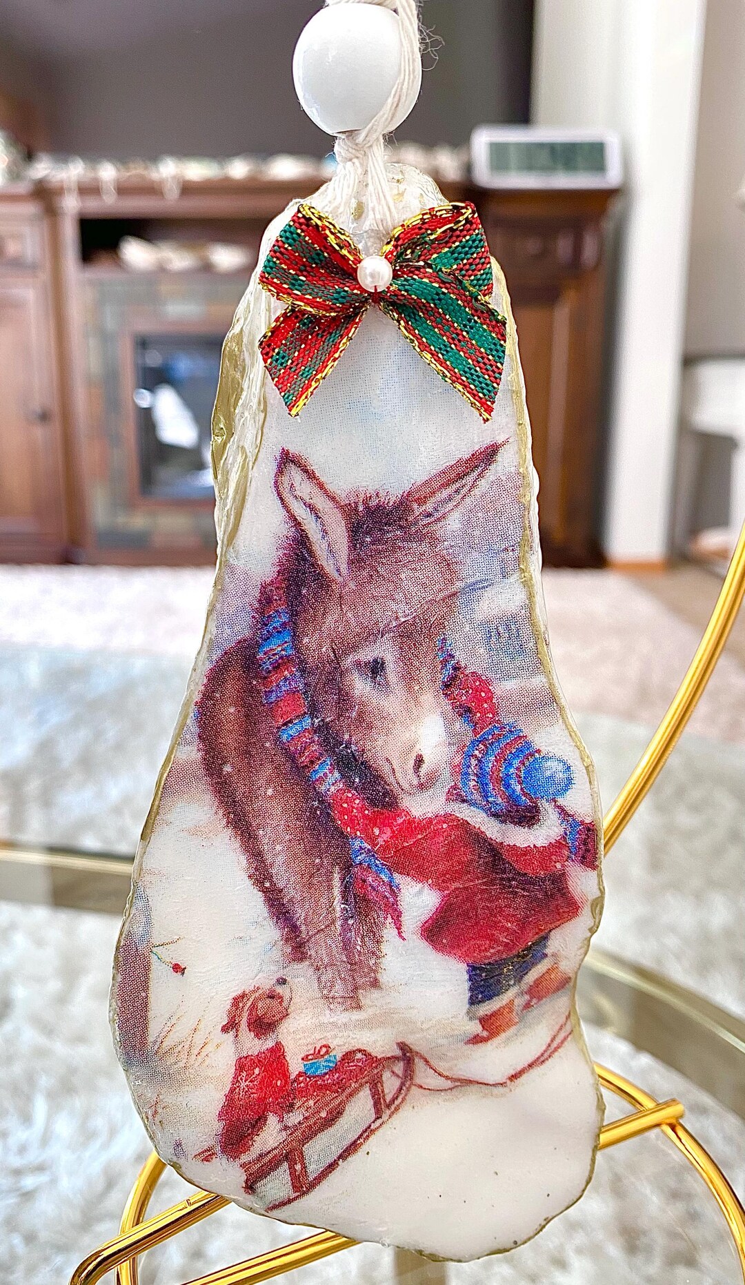 Donkey, Ornament, Shell, Mule, Snow, Child, Dog, Christmas, Coastal ...