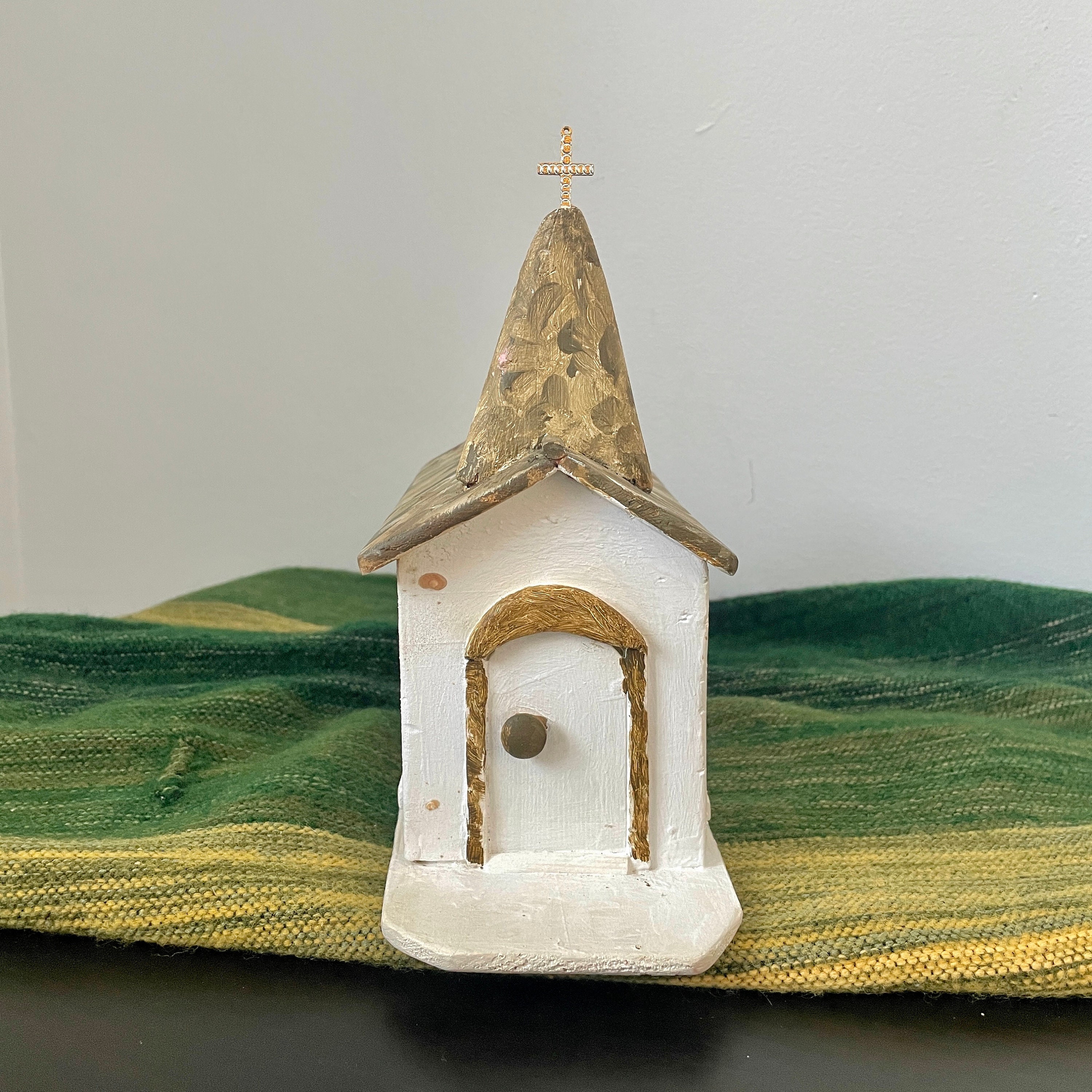 Antique/vintage Wooden Church House Primitive Folk Art From Quebec ...