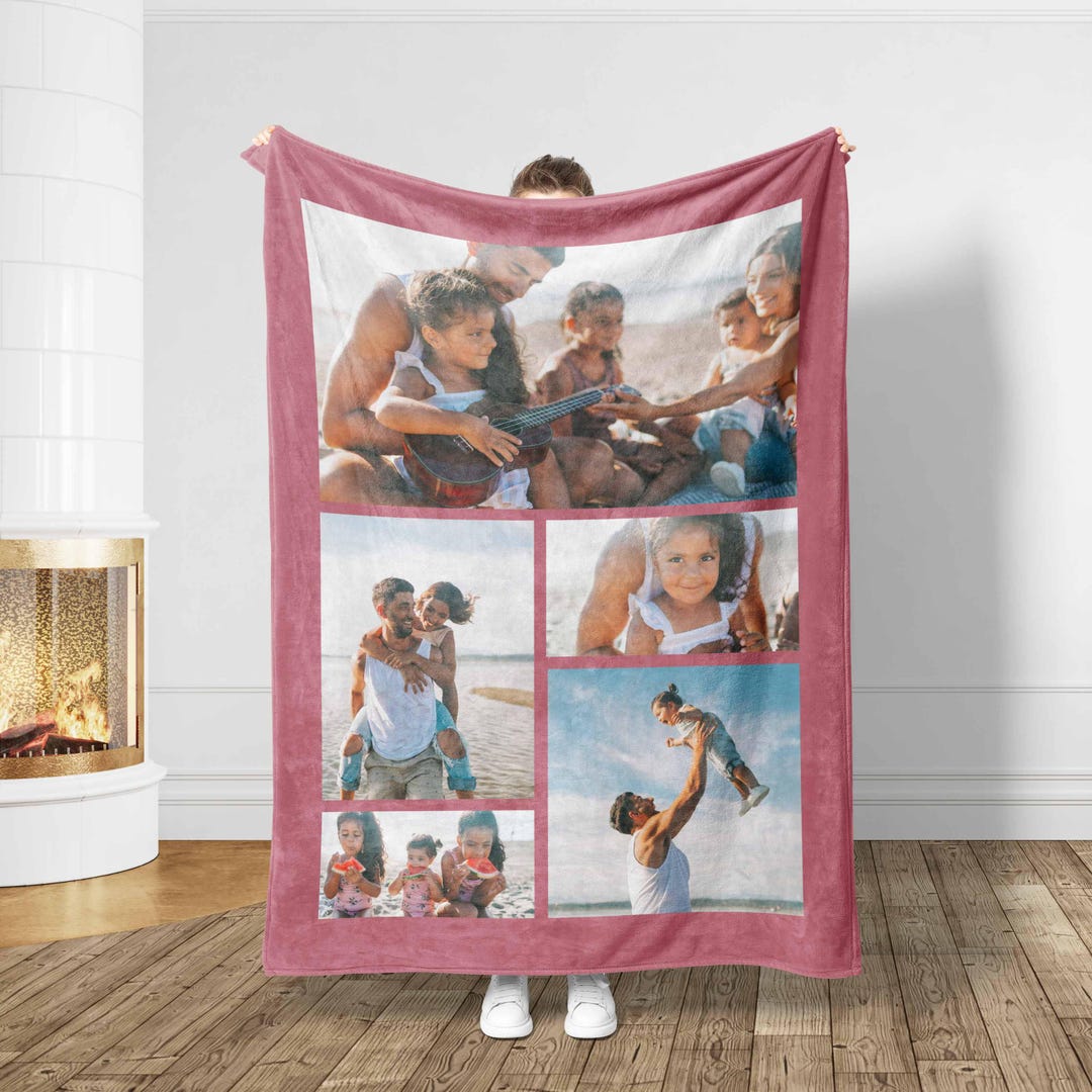 Personalized Family Photo Blanket, Unique Christmas Gifts,fall Winter ...