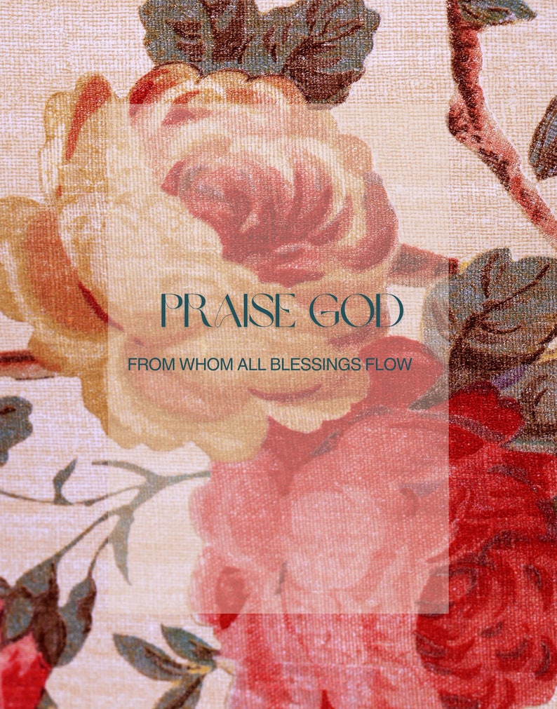 PRAISE GOD FLORAL Art Print Digital Download - Etsy