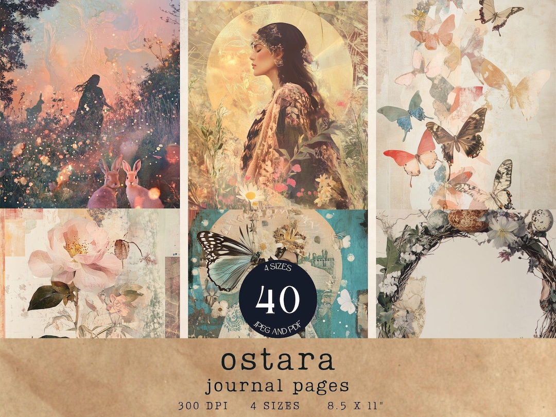 Ostara Journal Pages | Spring Equinox, Pagan Art (digital Download) - Etsy