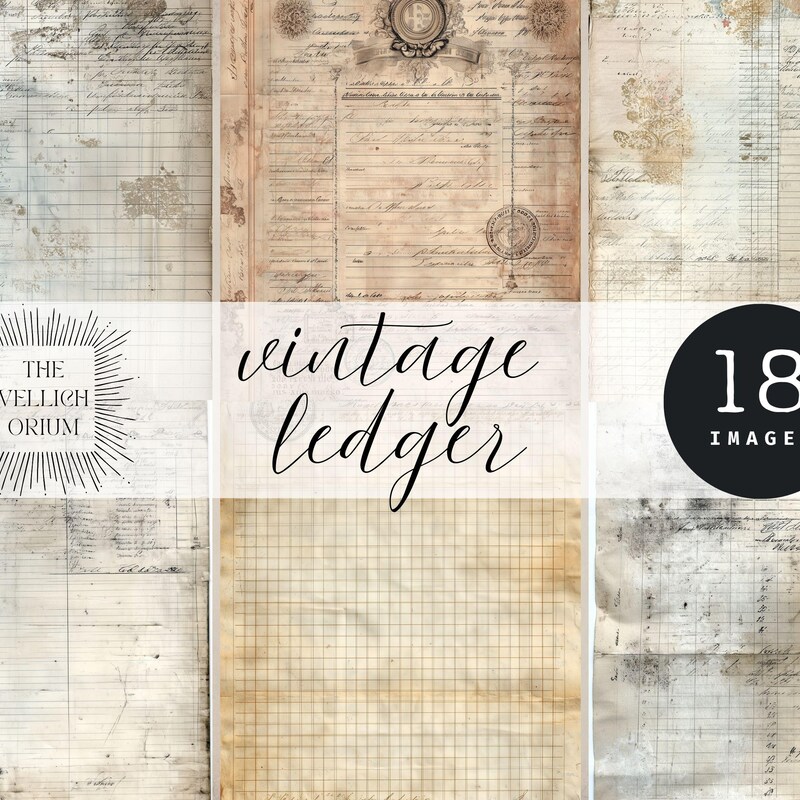 Antique Ledger Paper - Etsy