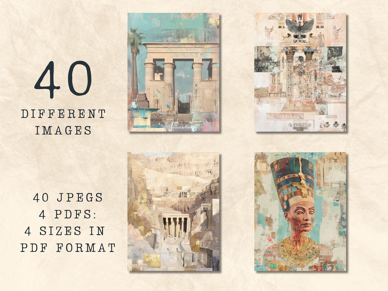 Ancient Egypt Journal Pages | Egyptian Scrapbook Paper (digital) - Etsy