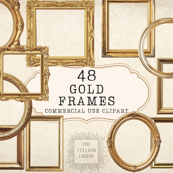 Clipart Vintage Frame - Etsy