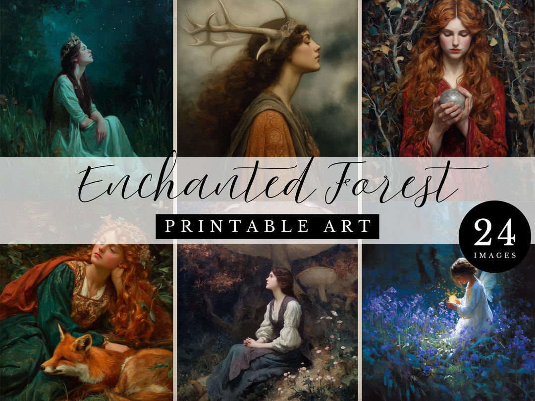 Enchanted Forest Fairy Art Prints | Mystical Woodland Portraits ...
