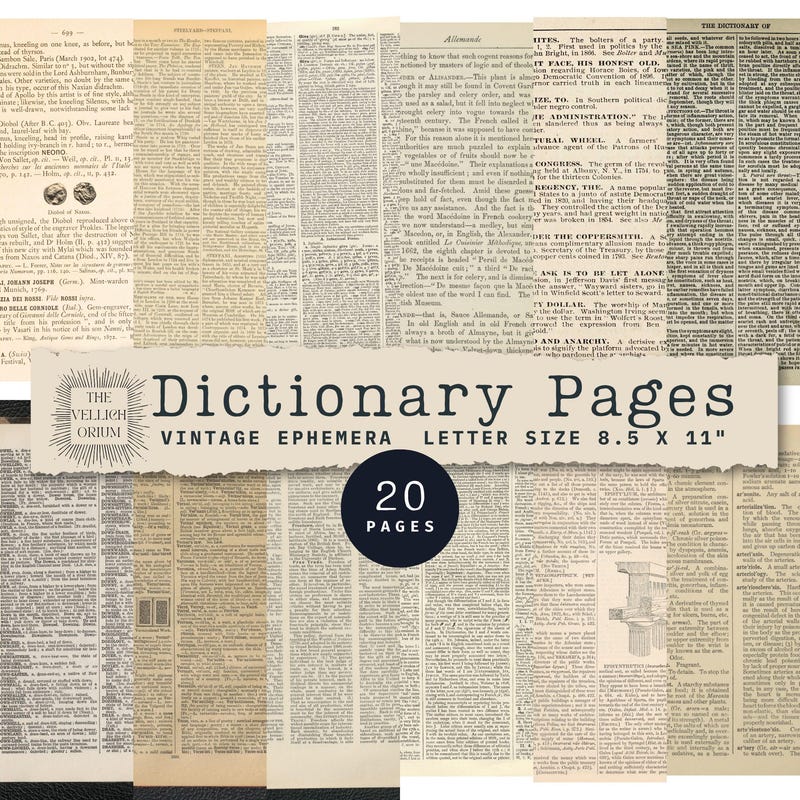 Antique Dictionary - Etsy