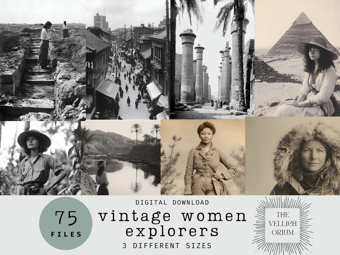 Vintage Women Explorers Photos - Female Adventurer Prints - Printable ...