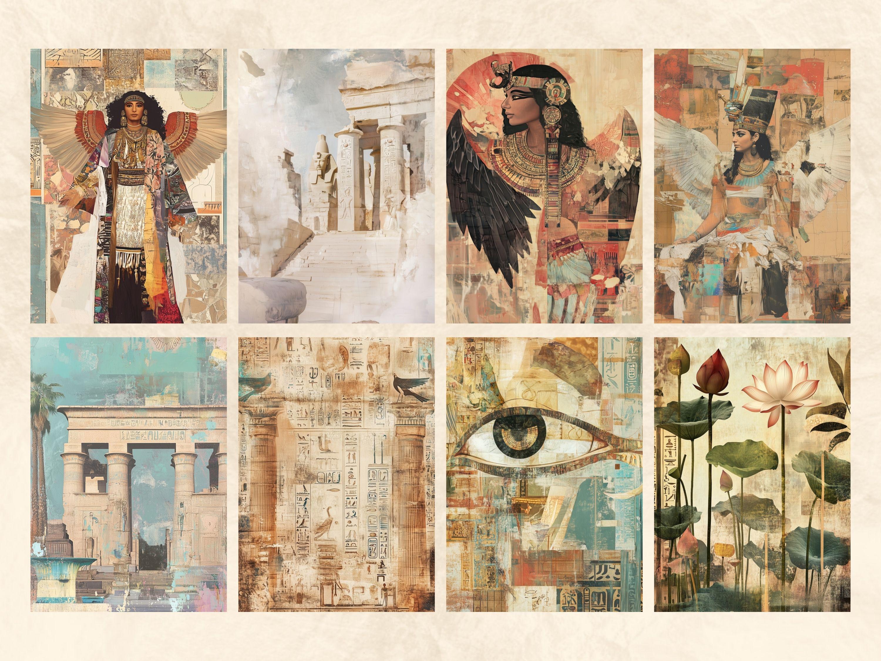 Ancient Egypt Journal Pages | Egyptian Scrapbook Paper (digital) - Etsy