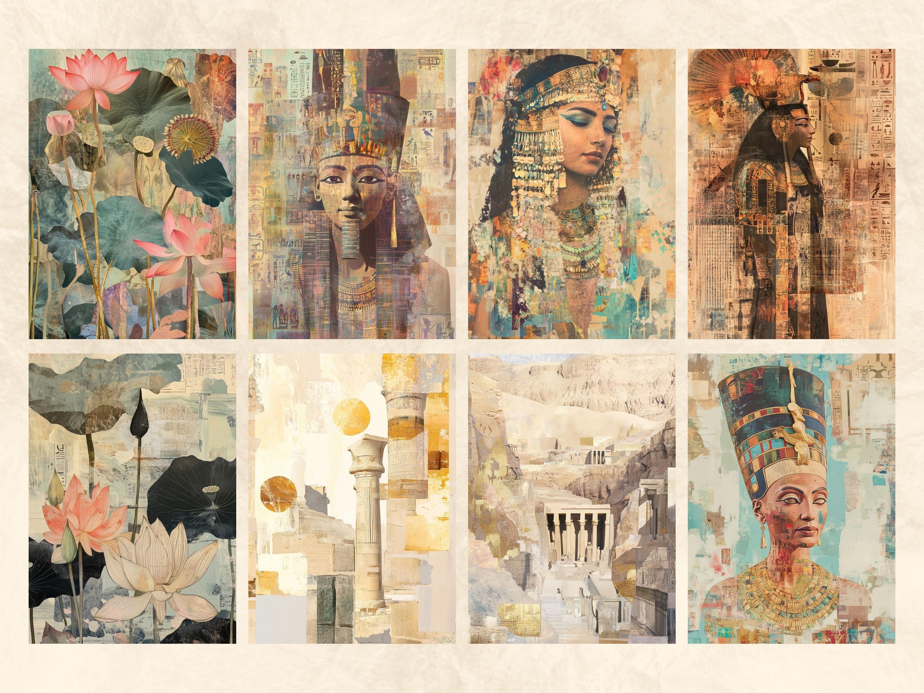 Ancient Egypt Journal Pages | Egyptian Scrapbook Paper (digital) - Etsy