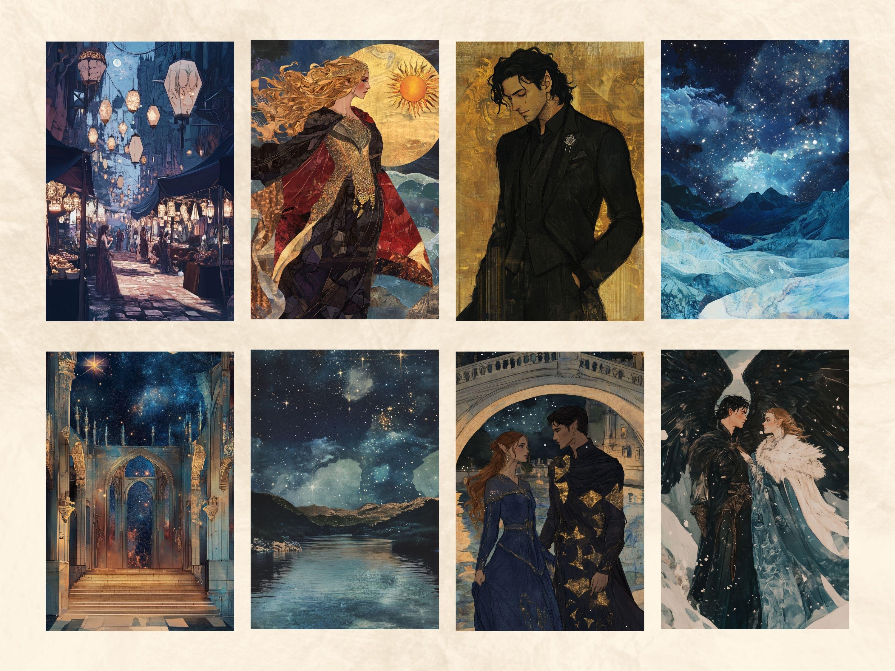 NIGHT | Fae Court Dark Fantasy Journal Pages, Bookish Romantasy ...