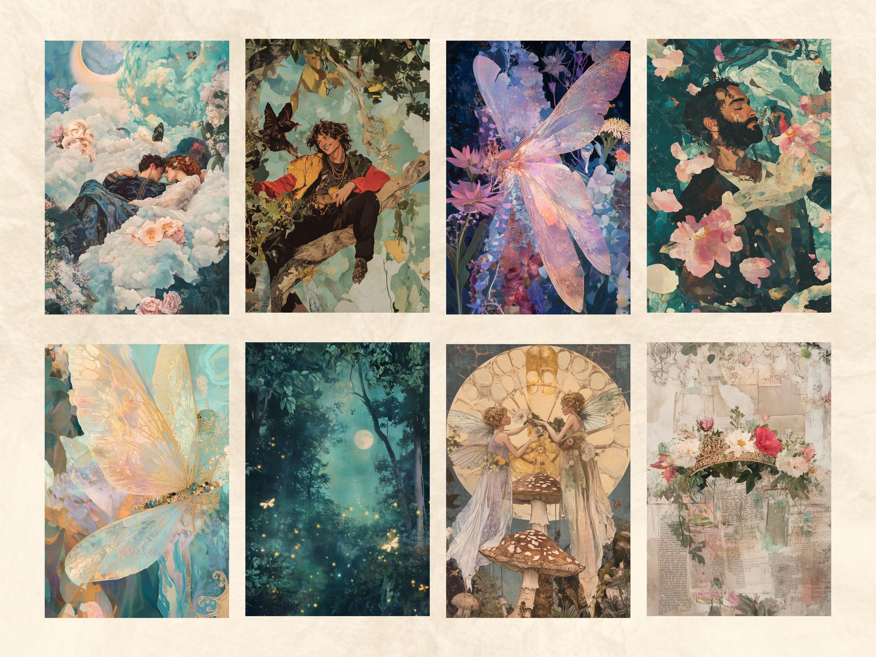 Midsummer Night's Dream Junk Journal Pages, Fairycore Ephemera (digital ...