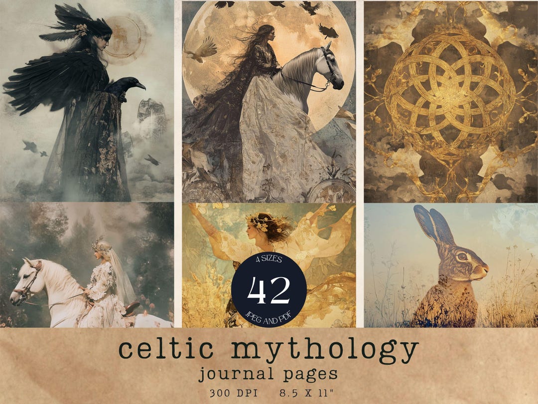 Celtic Mythology Digital Journal Pages – Printable Aesthetic Art for ...