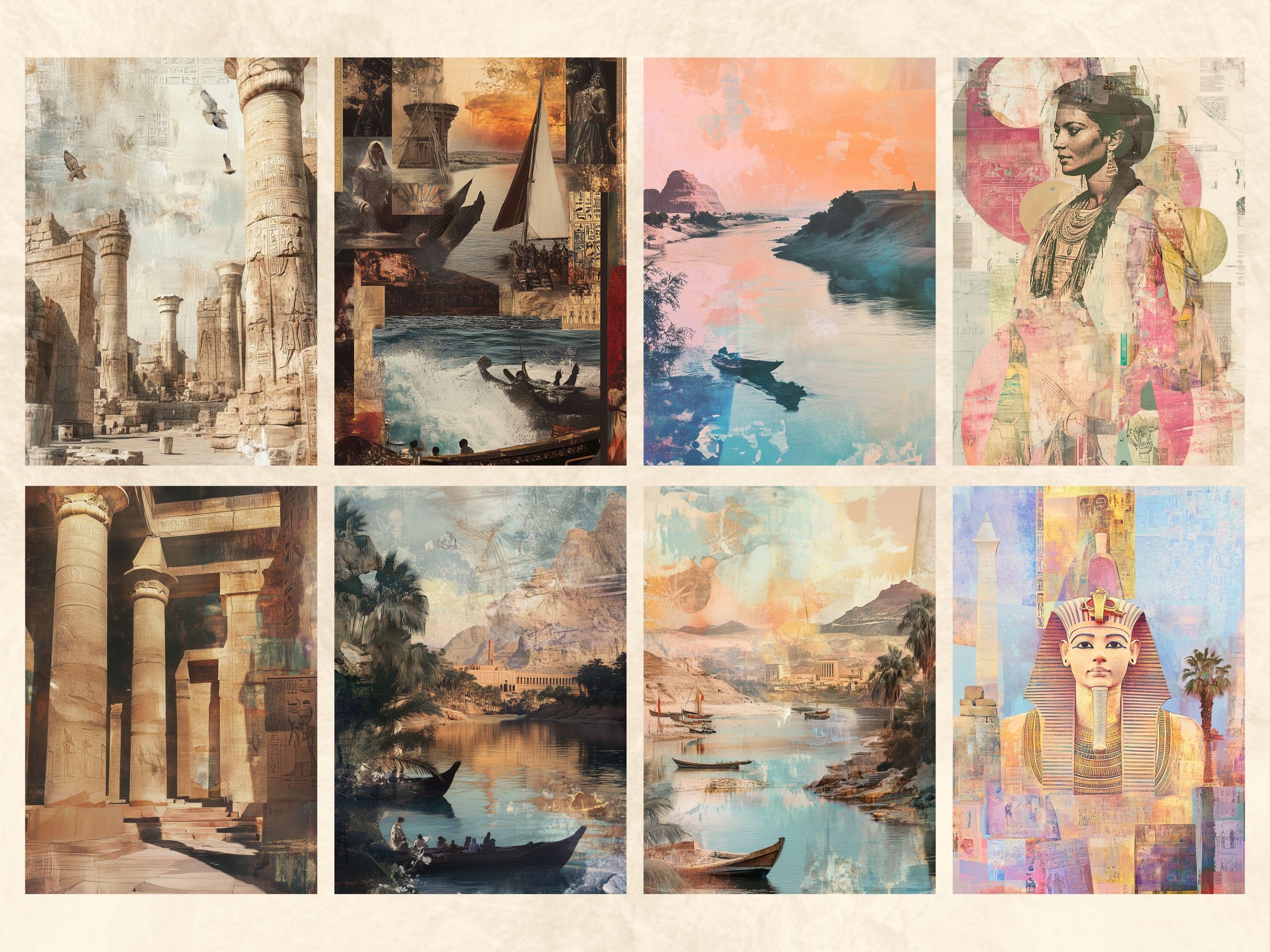 Ancient Egypt Journal Pages | Egyptian Scrapbook Paper (digital) - Etsy