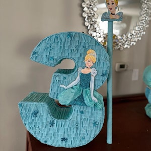 Princess Number Pinata, Handmade Custom Design Number Pinata, Pick Your ...