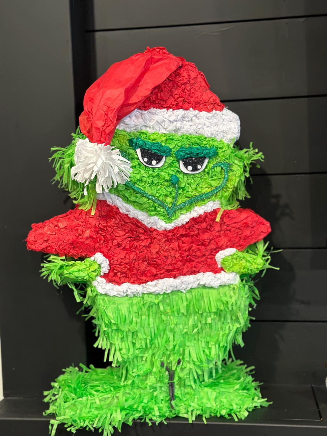 Grinch Inspired Pinata/piñata, Christmas Pinata, Christmas Decor - Etsy