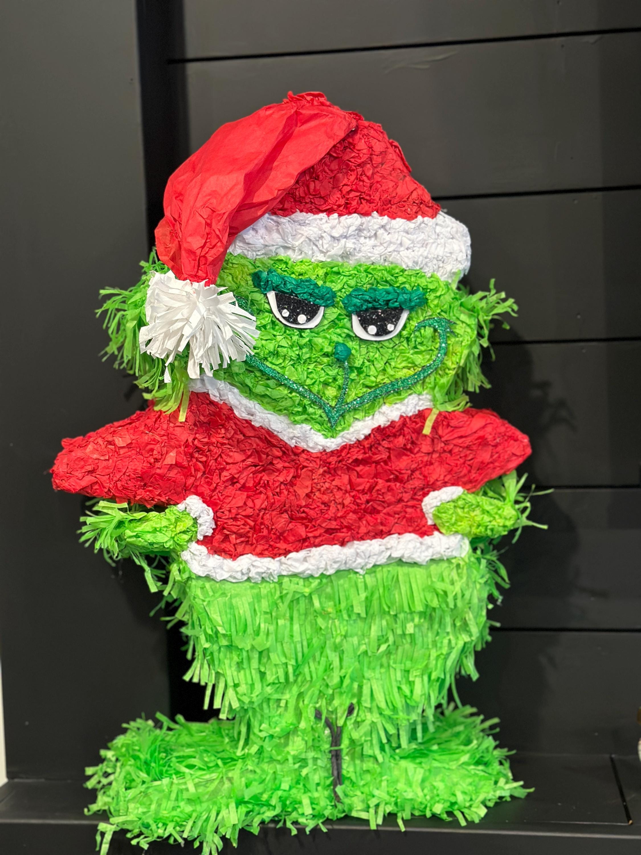 Grinch Inspired Pinata/piñata, Christmas Pinata, Christmas Decor - Etsy