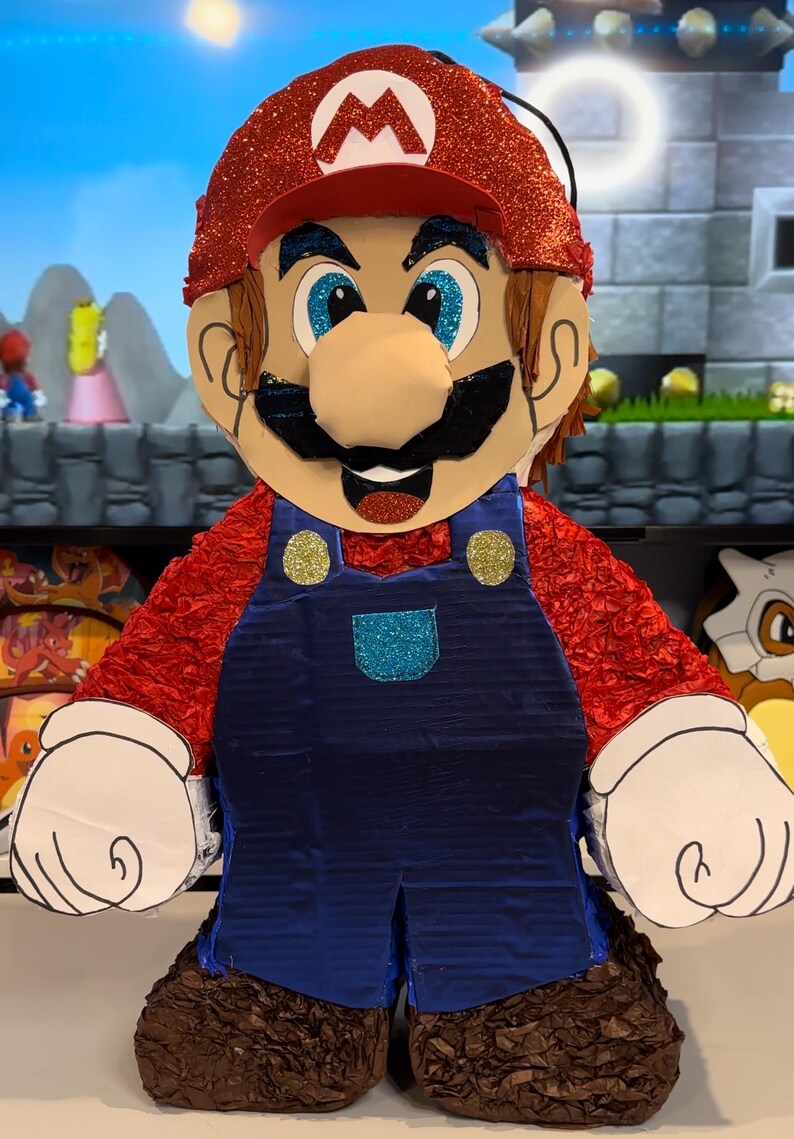 Mario Bros Inspired Piñata/pinata, Mario Themed Piñata/pinata - Etsy