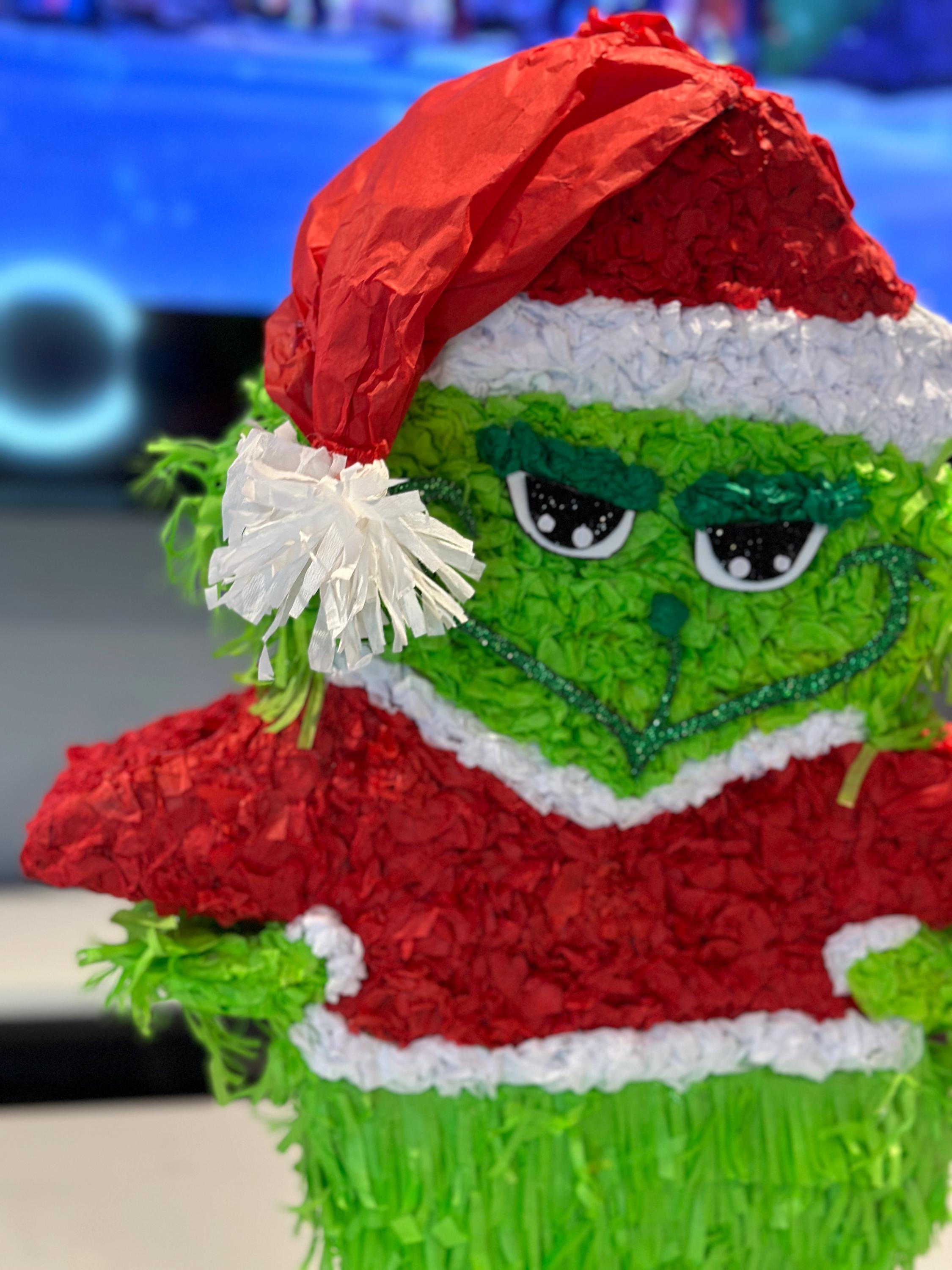 Grinch Inspired Pinata/piñata, Christmas Pinata, Christmas Decor - Etsy