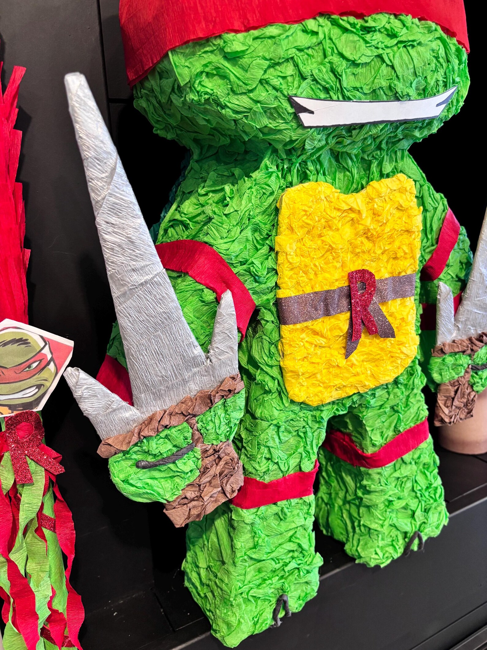 Ninja Turtle Inspired Pinata, Raphael Piñata, Teenage Mutant Ninja ...