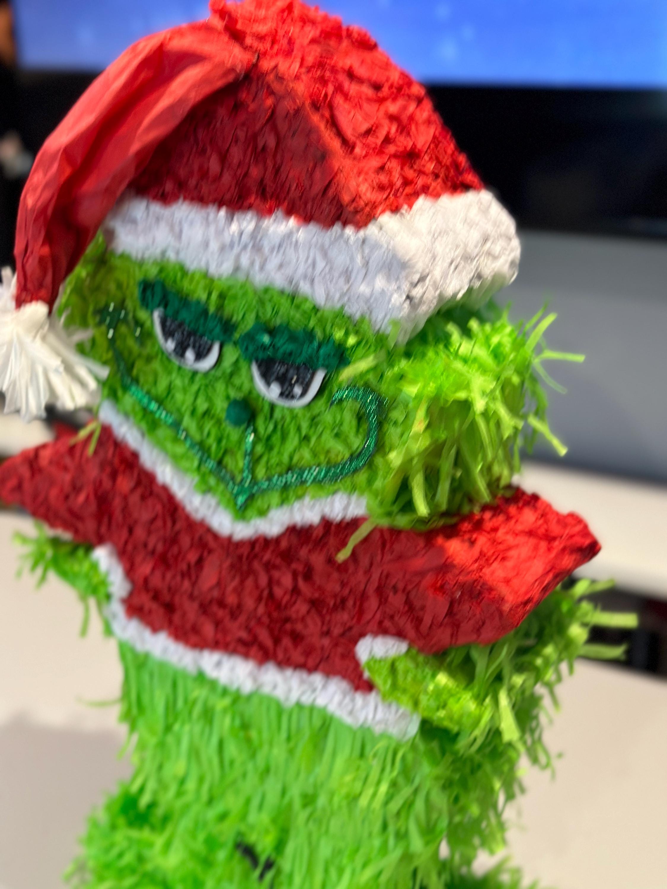 Grinch Inspired Pinata/piñata, Christmas Pinata, Christmas Decor - Etsy