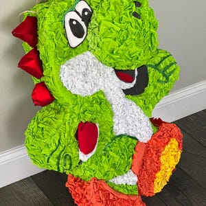 Yoshi Inspired Piñata/pinata , Piñata De Yoshi, Mario Bros Pinatas - Etsy