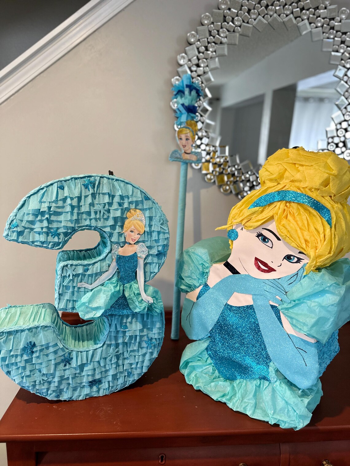 Princess Number Pinata, Handmade Custom Design Number Pinata, Pick Your ...