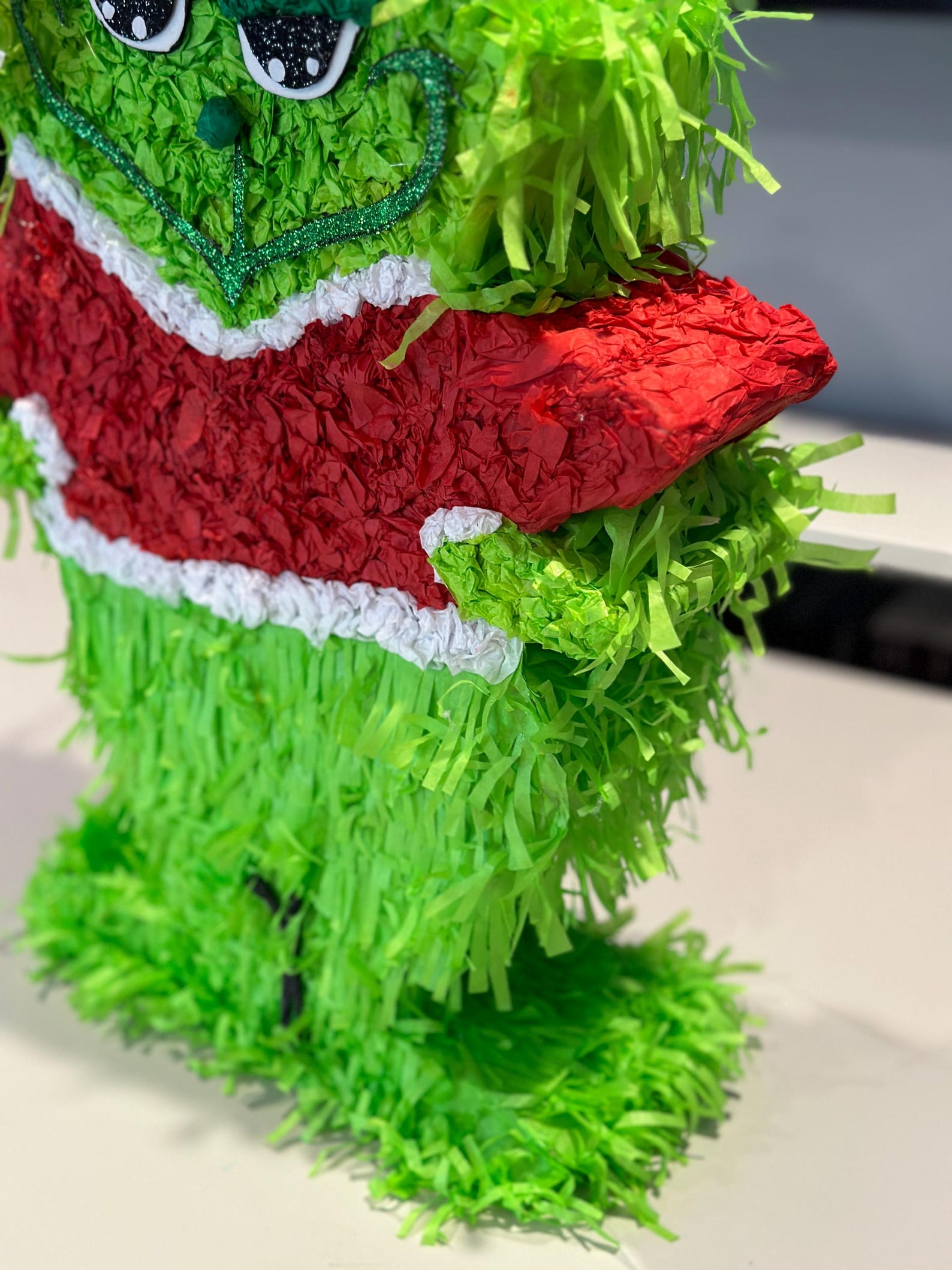 Grinch Christmas Piñata, Handmade Holiday Decor - Etsy