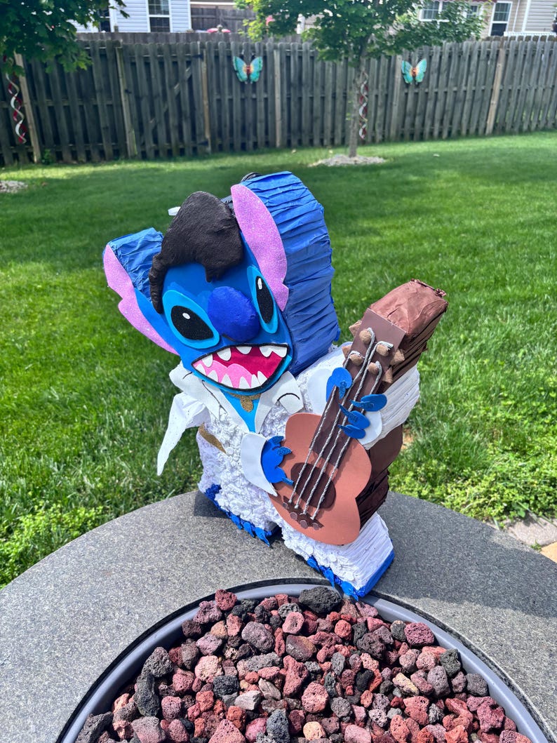 Handmade Elvis Stitch Pinata: Lilo & Stitch Party Decor - Etsy